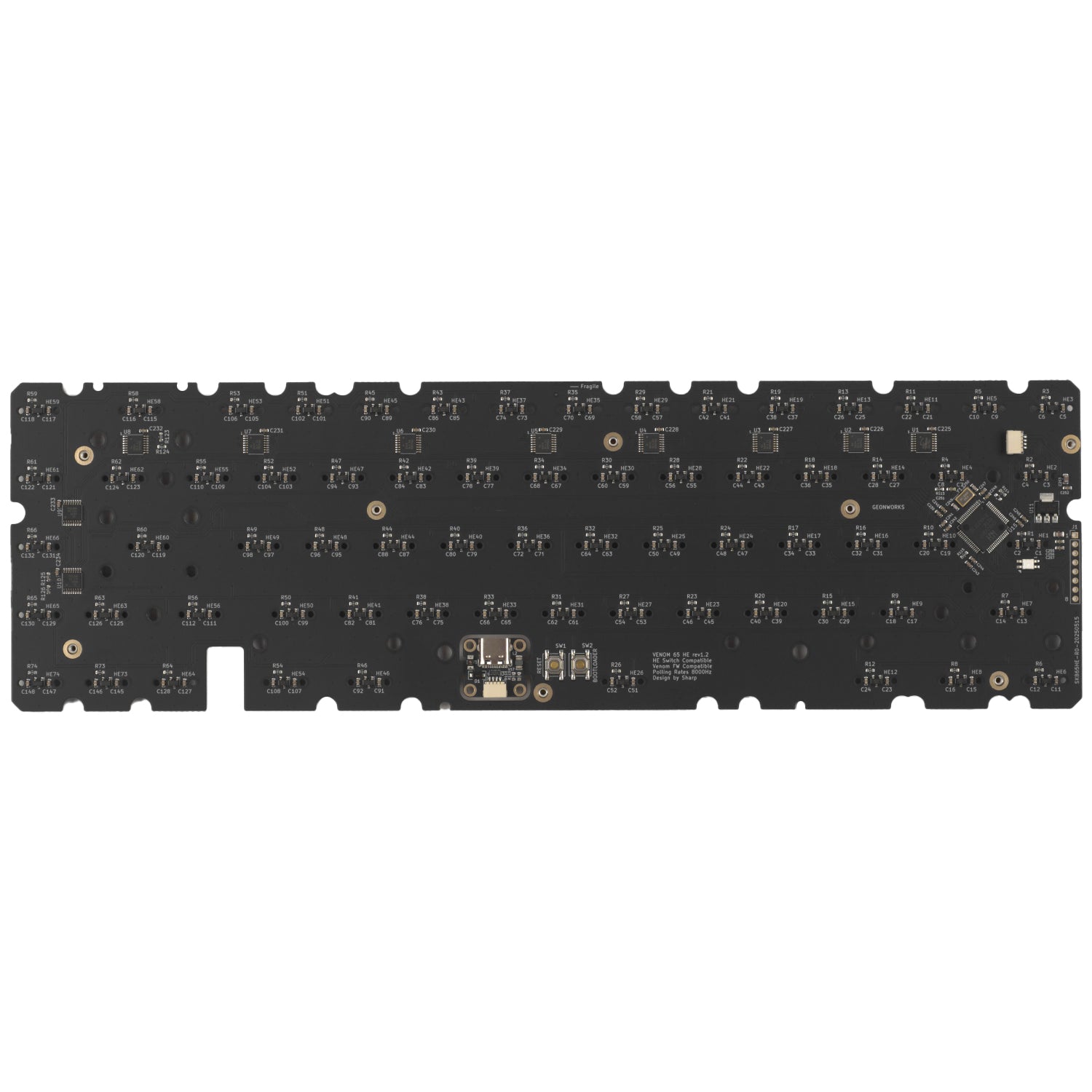 Venom 65 HE PCB + JST to JST 150mm Cable [Only Daughterboard Supports ...