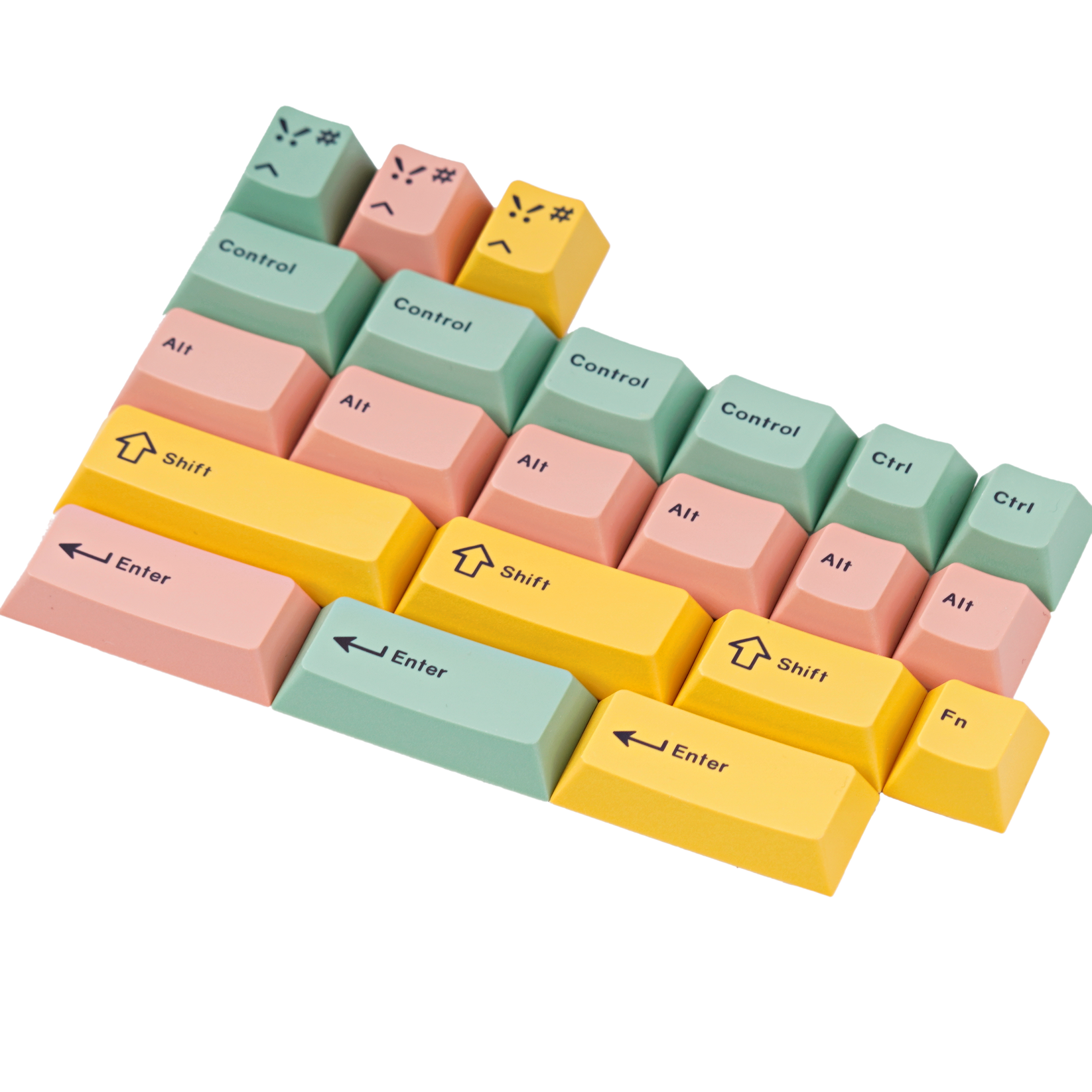 Mint Accent/Extension PBT Dye-sub Keycap – GEONWORKS